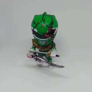 Mighty Morphin Power Rangers Battle Damaged Green Ranger Custom the ...