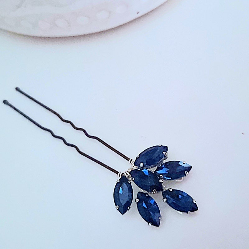 Blue Hair Pins - Etsy