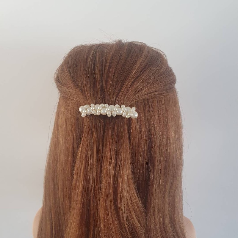Pearl Hair Clip - Etsy