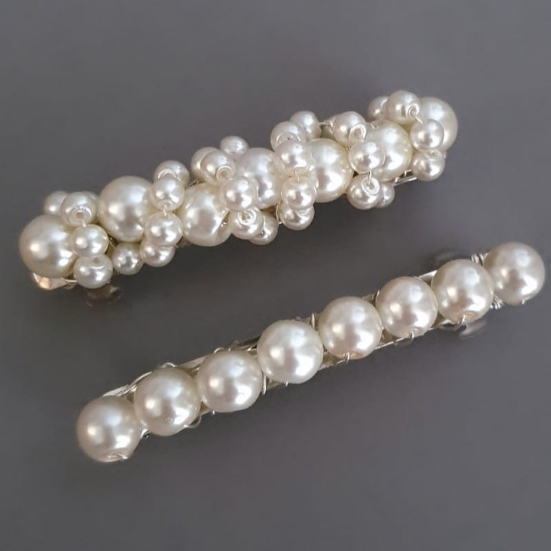 Pearl Hair Clip - Etsy