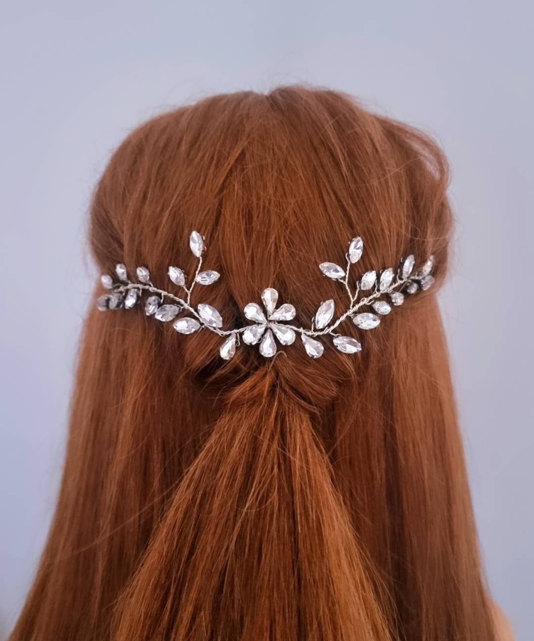 JADE Bridal Hair Vine Wedding Hair Accessories Wedding - Etsy