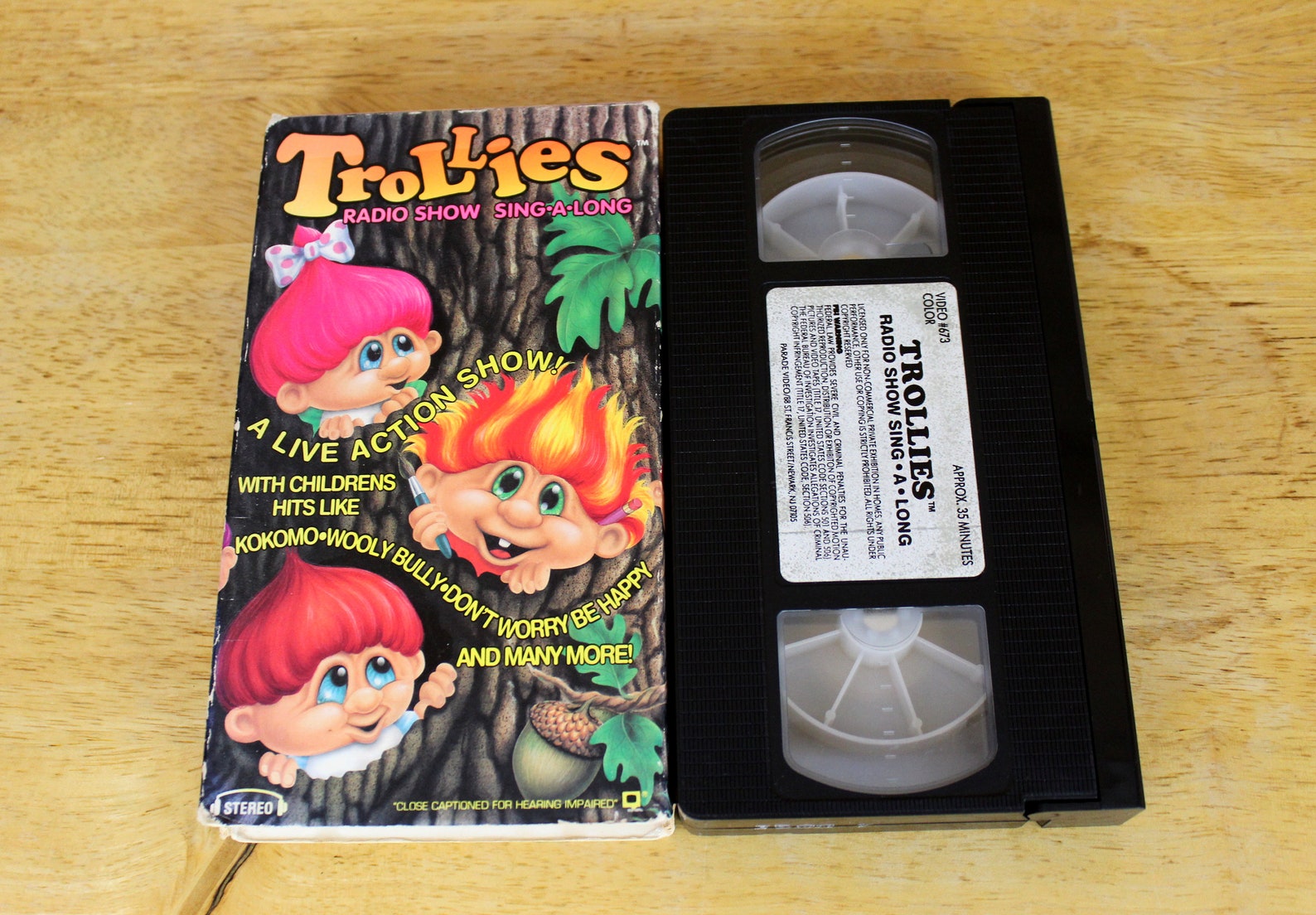 Trollies Radio Show Sing A Long VHS Tape 1992 90s Troll Dolls | Etsy