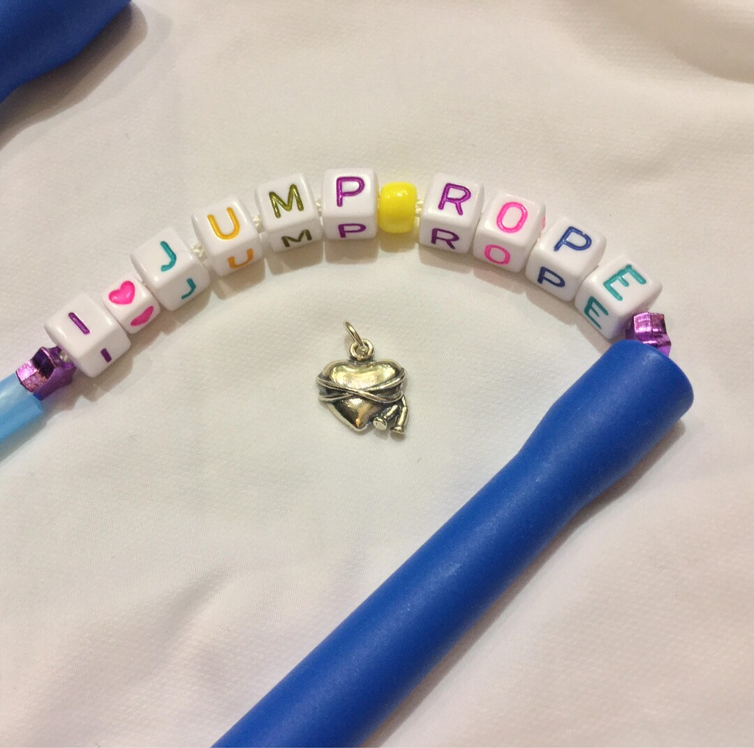 Sterling Silver Jump Rope Heart Charm - Etsy