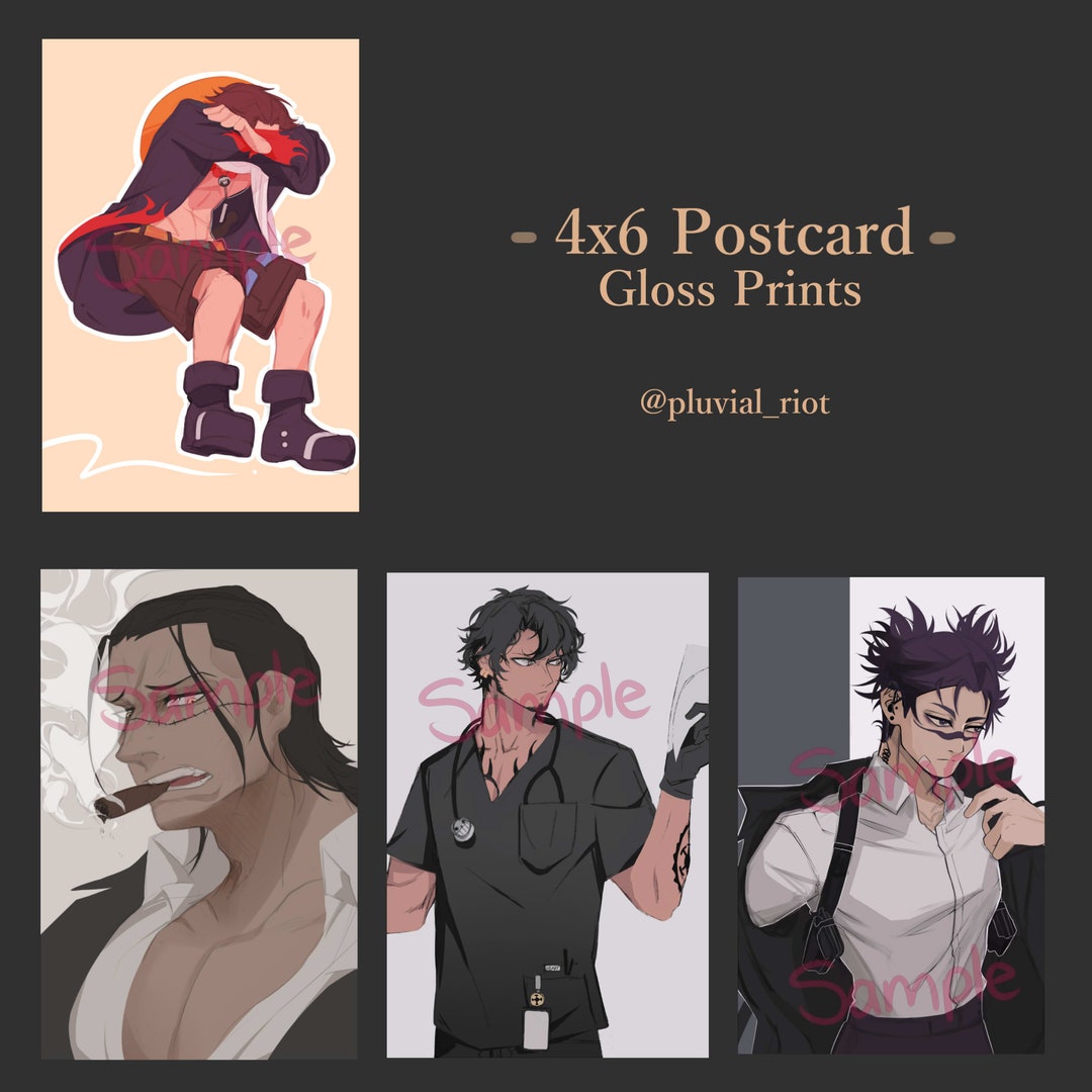 Anime Postcard Gloss Prints FMA, JJK, OP - Etsy