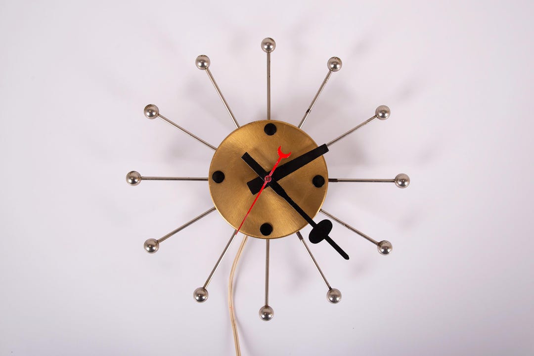 1950's George Nelson Style Ball Clock - Etsy