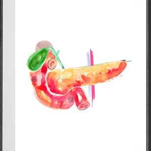 Pancreas Art Gastrointestinal Art GI Art General Surgery - Etsy