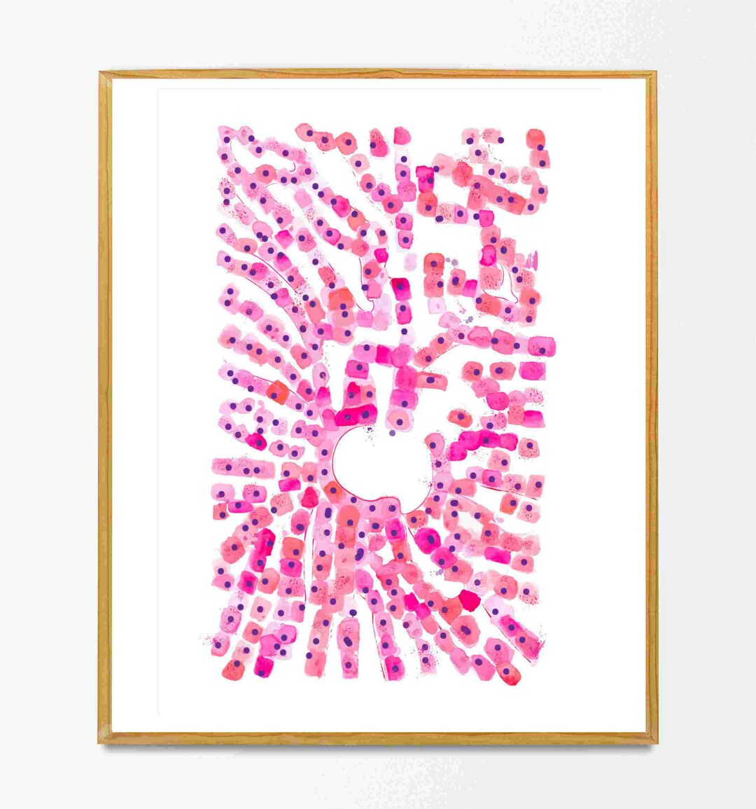 Liver Art Liver Histology Pathology Decor Gastroenterology Art ...