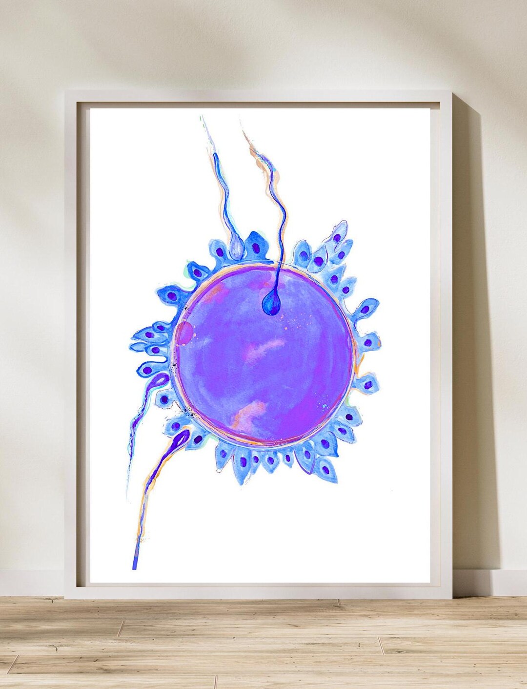 Fertility Art, Fertilization, Sperm and Ovum, IVF Clinic Decor ...