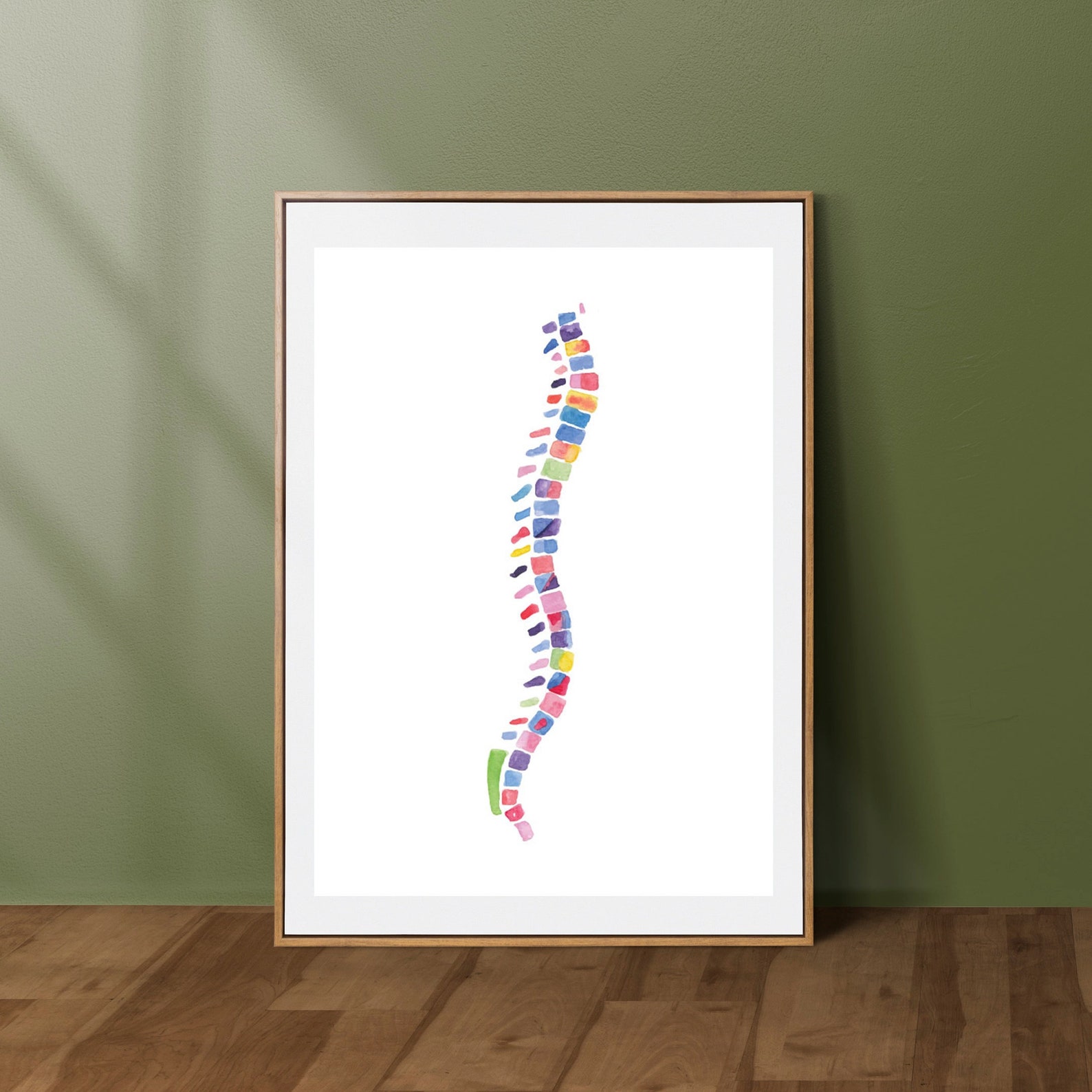 Spine Print Anatomy Art Print Medical Art Spine Art - Etsy