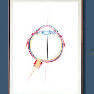 Eye Art Eye Anatomy Ophthalmology Gift Ophthalmology Art - Etsy