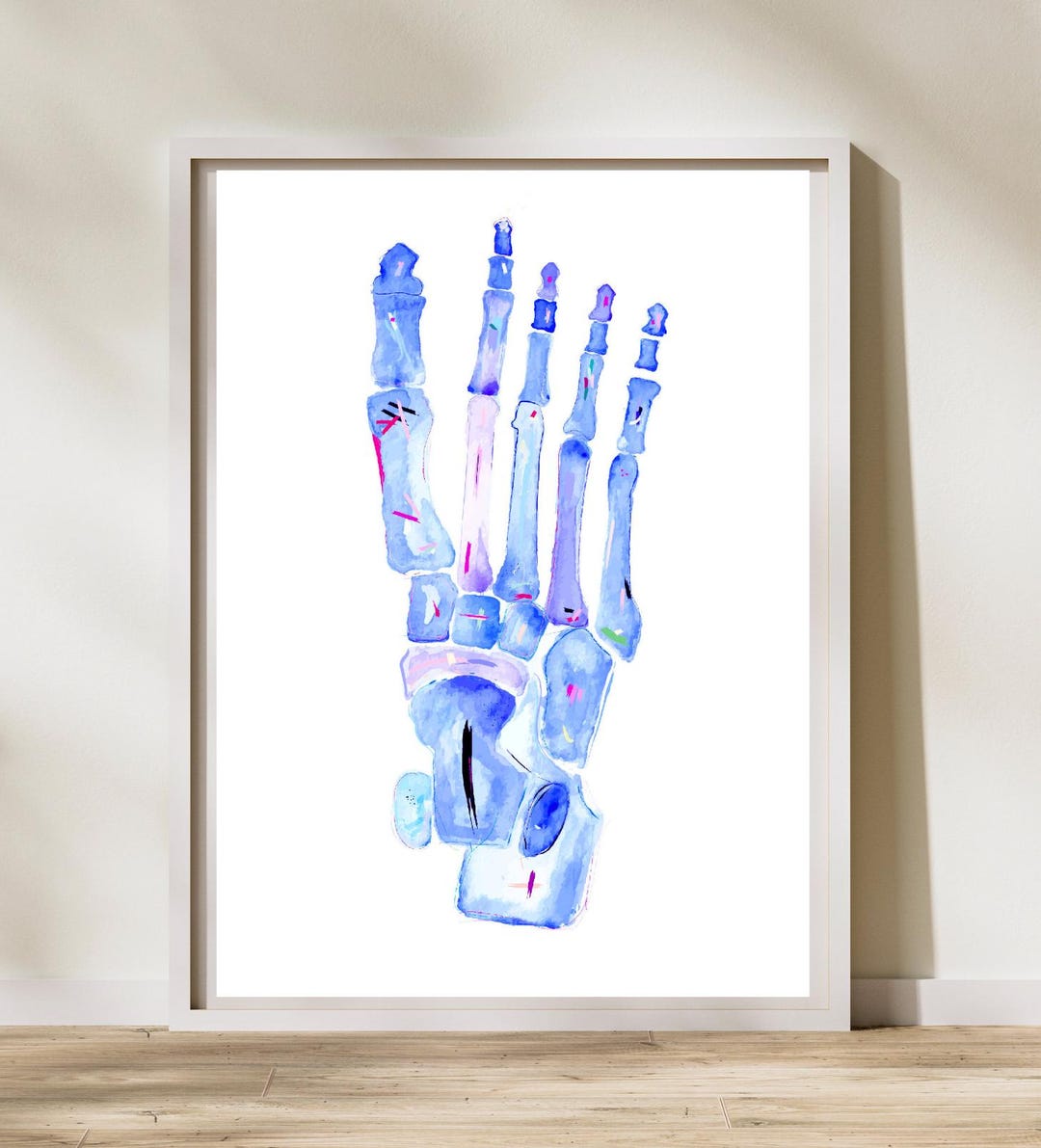 Foot Art, Foot Anatomy, Podiatry Art, Podiatrist Gift, Orthopedic Art ...