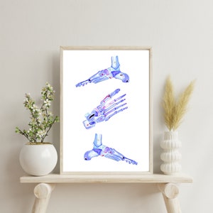 Foot Anatomy, Podiatry Graduation Gift, Podiatry Art, Orthopedic ...