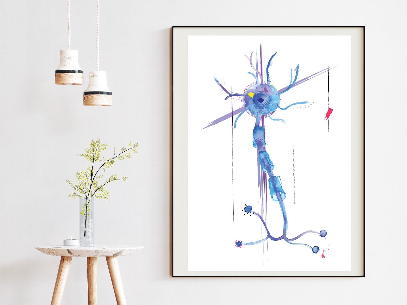 Neuron Art Neuroscience Art Neurology Art Neurologist Gift - Etsy