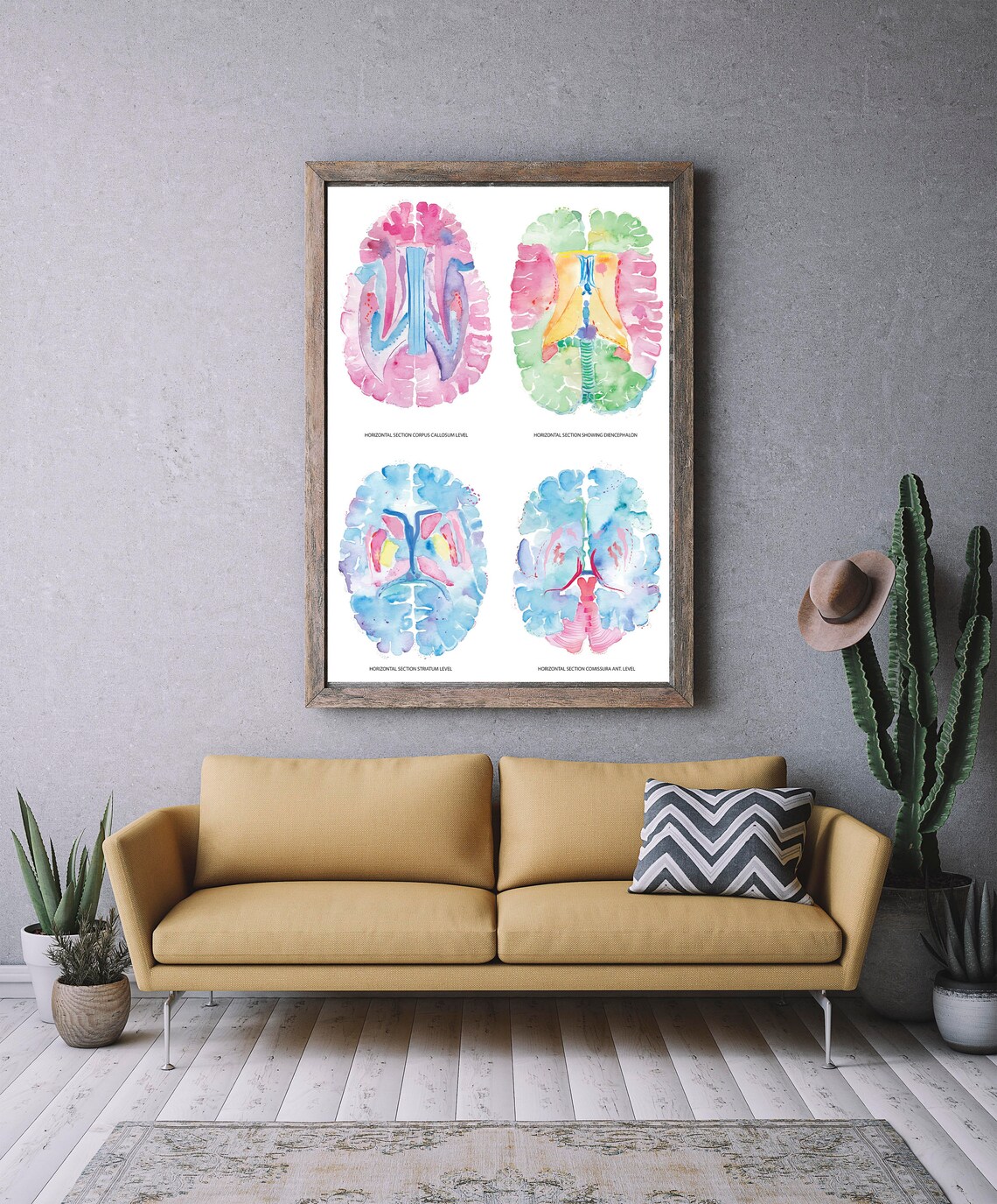 Brain Anatomy Art Neuroscience Art Neurology Art Neurology - Etsy
