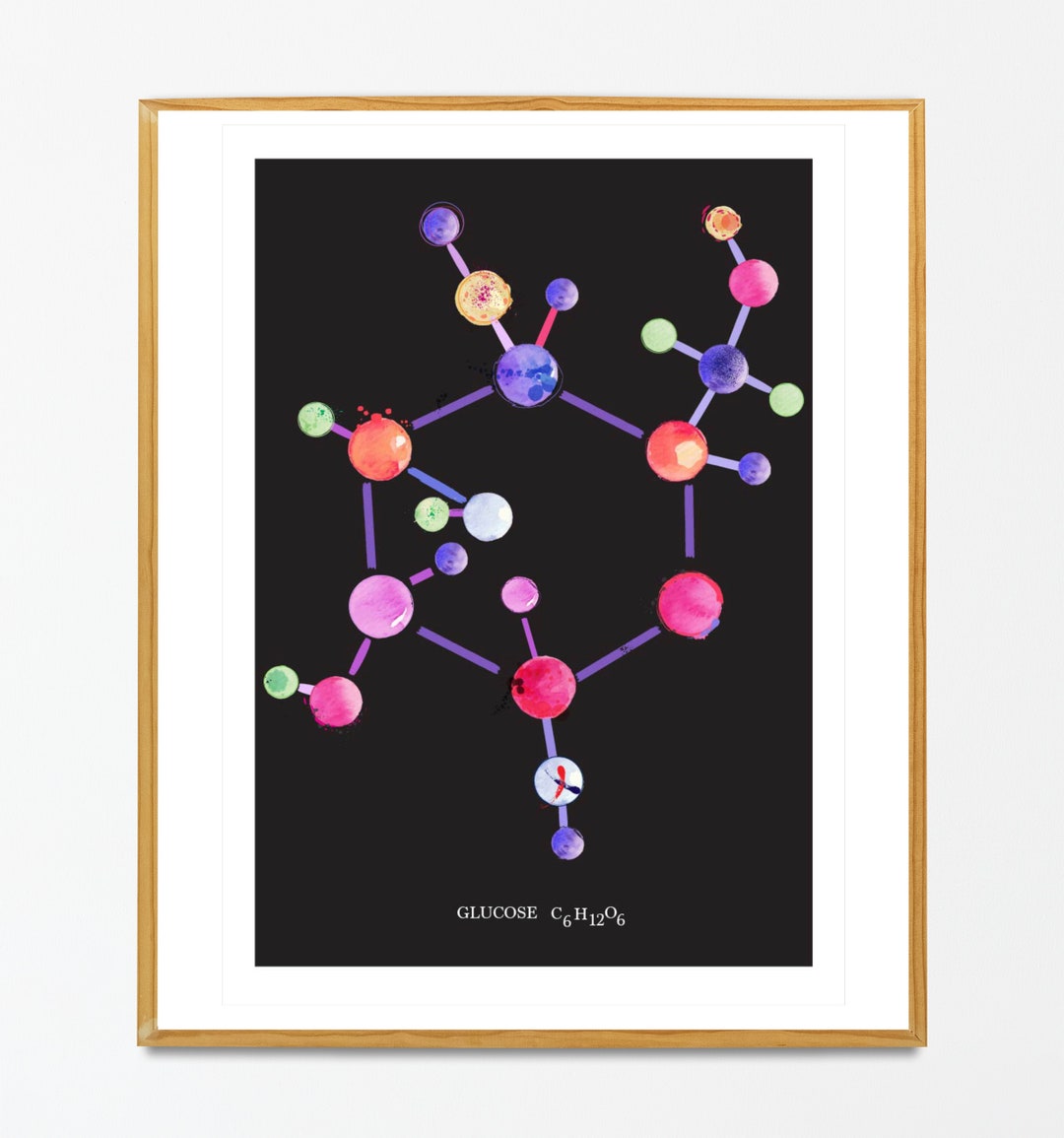 Glucose Molecule, Biochemistry Poster, Chemistry Art, Pharmacy Tech ...