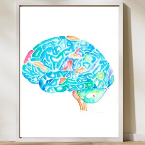 Brain Art, Neurology Art, Neurology Gift, Neurobiology, Neuroscience ...