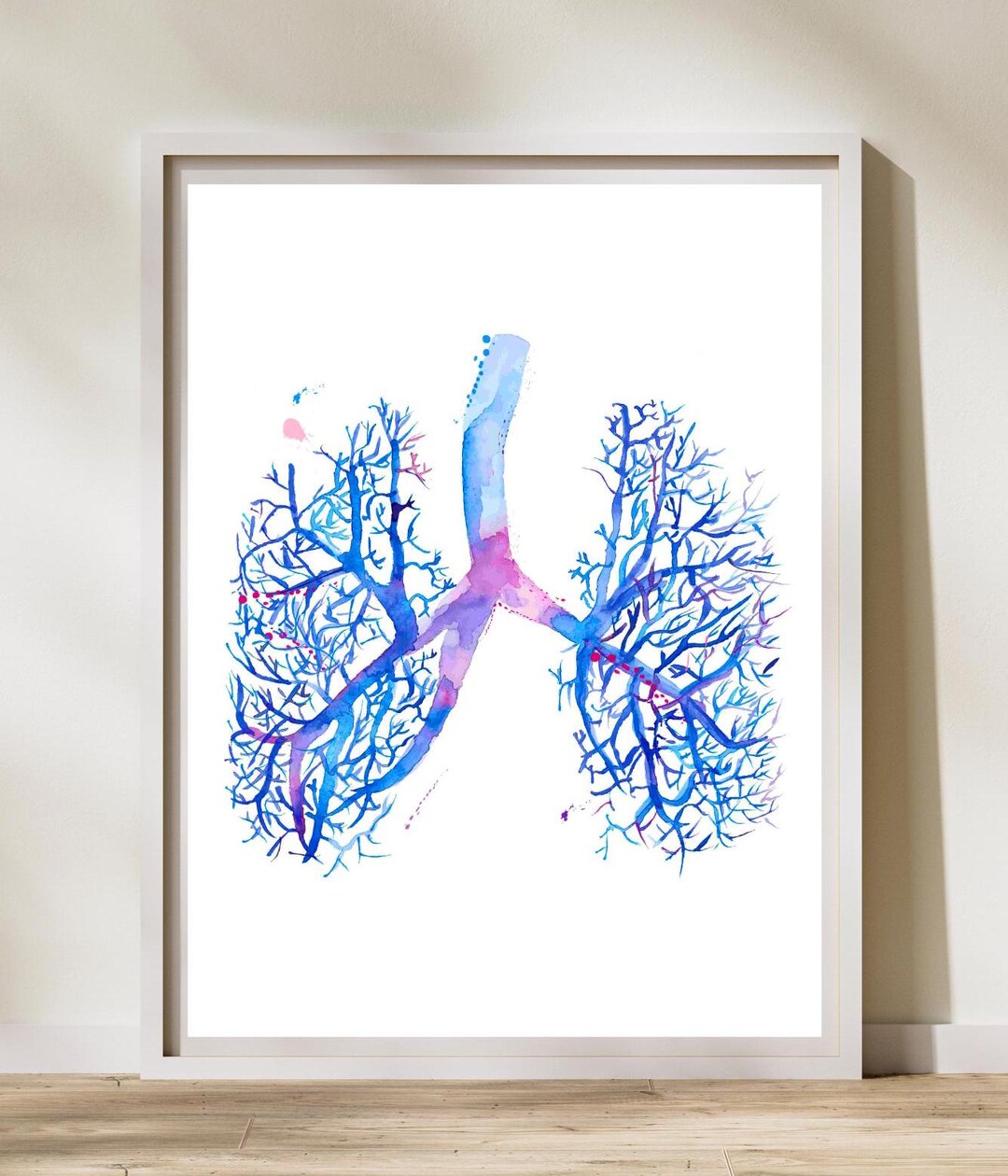 Tracheobronchial Tree, Lung Anatomy Art, Pulmonologist Gift ...