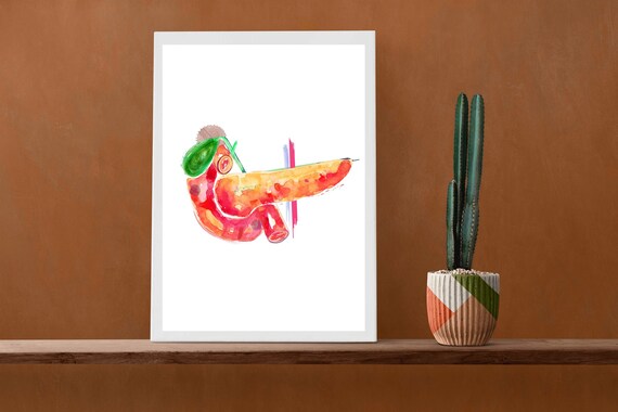 Pancreas Art Gastrointestinal Art GI Art General Surgery | Etsy