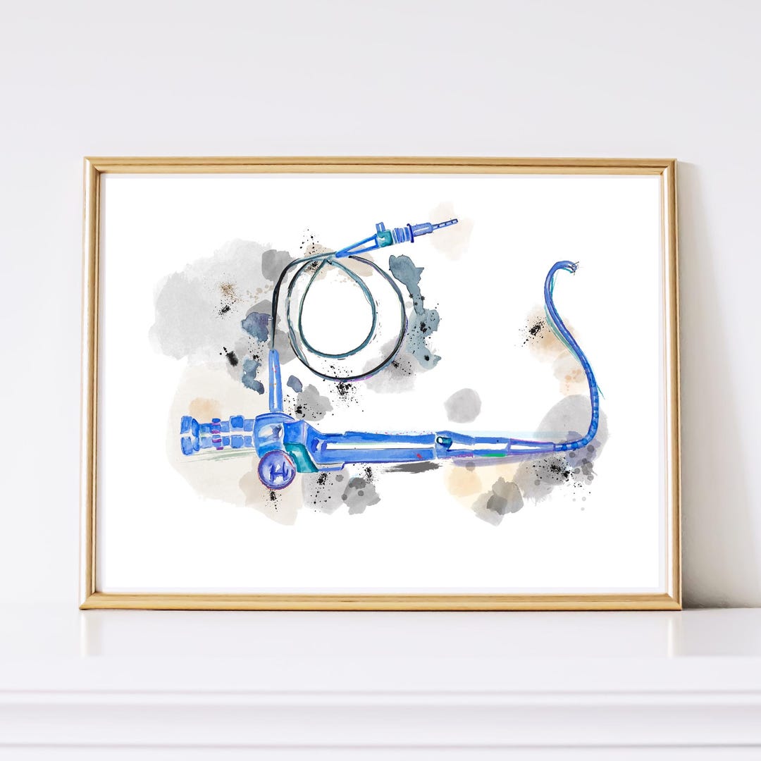 Cystoscope, Urology Art, Urology Gift, Urology Office Art, Urology ...