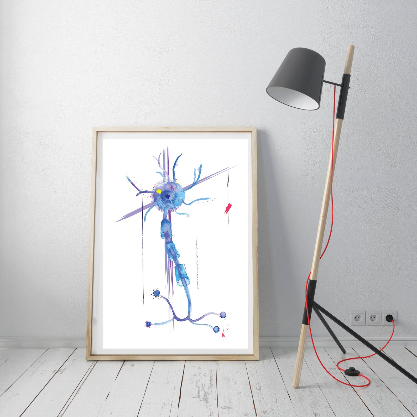 Neuron Art Neuroscience Art Neurology Art Neurologist Gift - Etsy