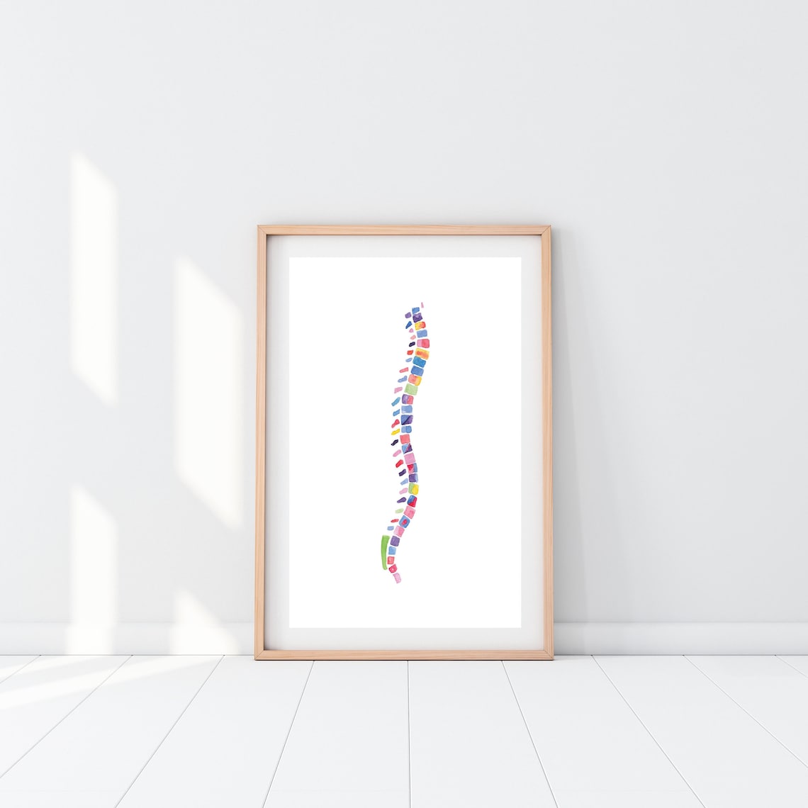 Spine Print Anatomy Art Print Medical Art Spine Art - Etsy