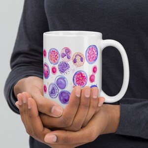 Laboratory Mug, Hematology Gift, Cell Biology Art, Lab Tech Mug, Lab ...