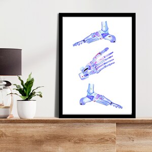 Foot Anatomy, Podiatry Graduation Gift, Podiatry Art, Orthopedic ...