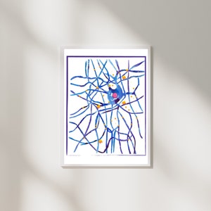Neuron Synapse, Neurology Art, Neuroscience Art, Neuroscience Gift ...