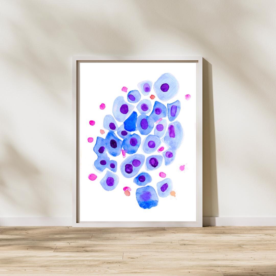 Bronchial Wash, Cytology Art, Histology Artwork, Pathologist Gift ...