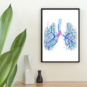 Tracheobronchial Tree, Lung Anatomy Art, Pulmonologist Gift ...