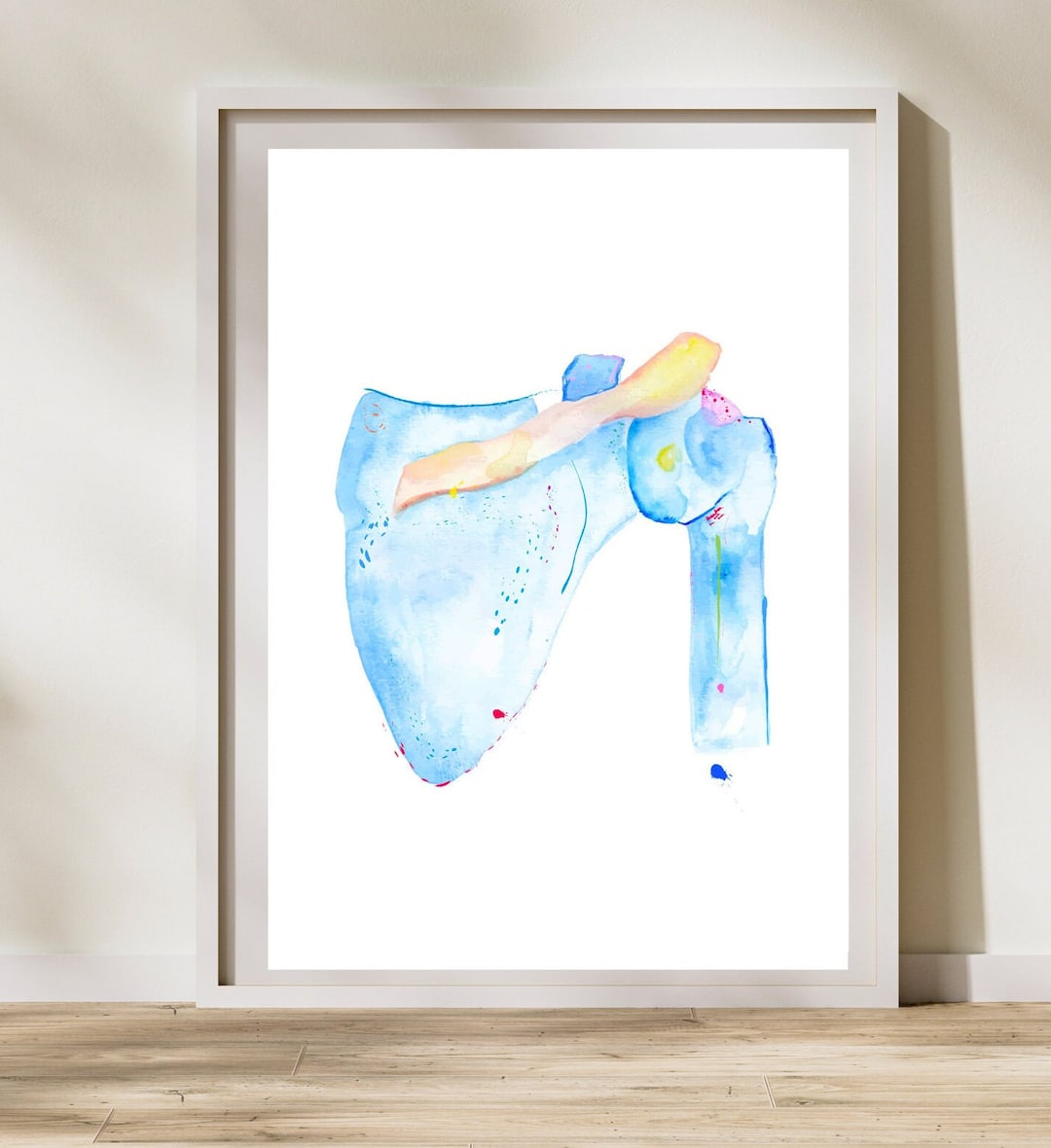 Shoulder Anatomy Art, Shoulder Replacement Gift, Orthopedic Gift ...
