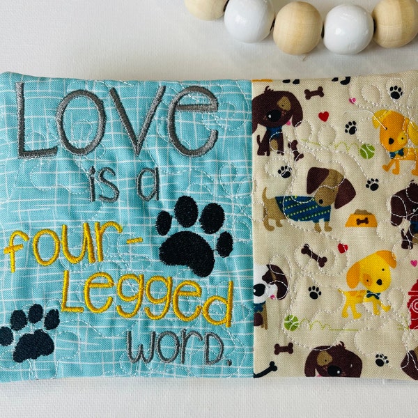 Dog Mug Rug - Etsy