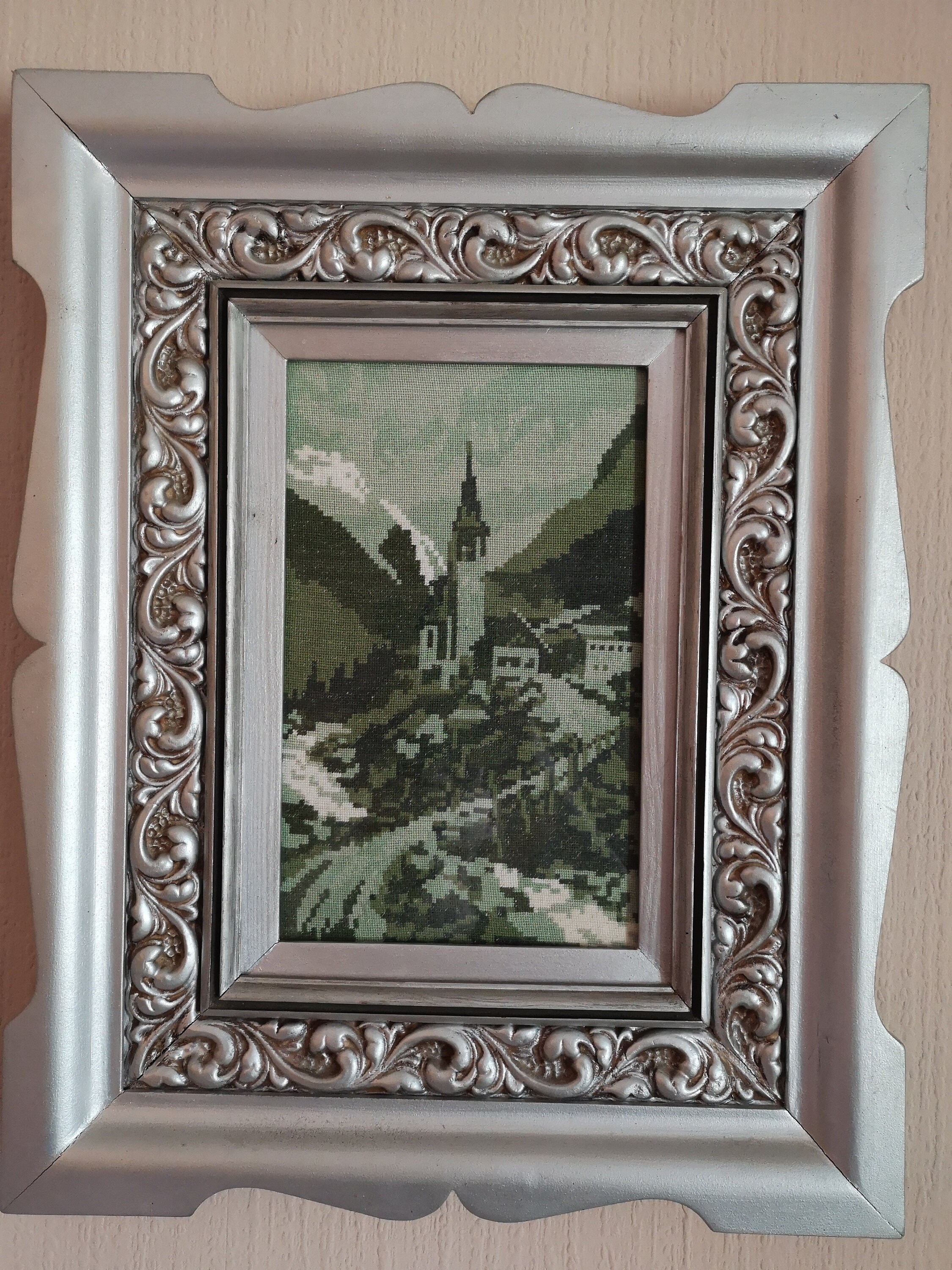 Vintage Handmade Wiehler Gobelin Tapestry " the Green Castle ...