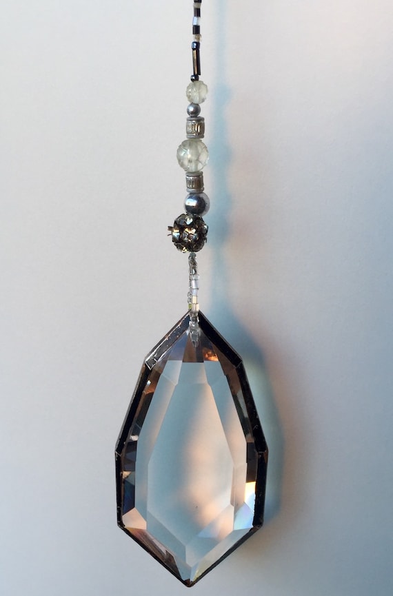Large Tear-Drop Glass Prism LightCatcher Elegant Design | Etsy