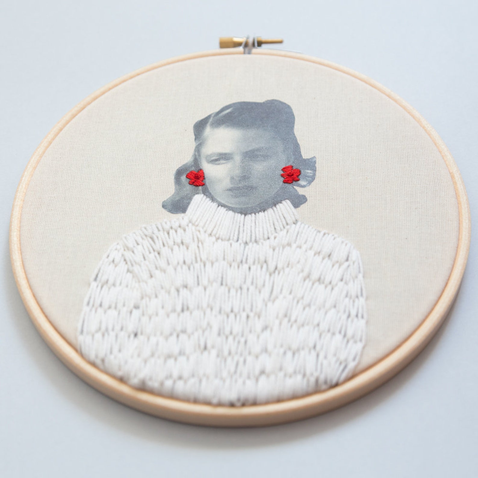 Ingrid Bergman Hand Embroidery Hoop - Etsy