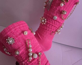 Jeweled Junk Socks - Etsy