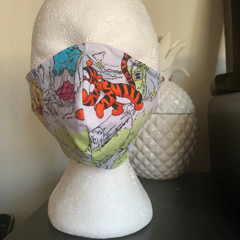 Winnie the Pooh Face Mask - Etsy