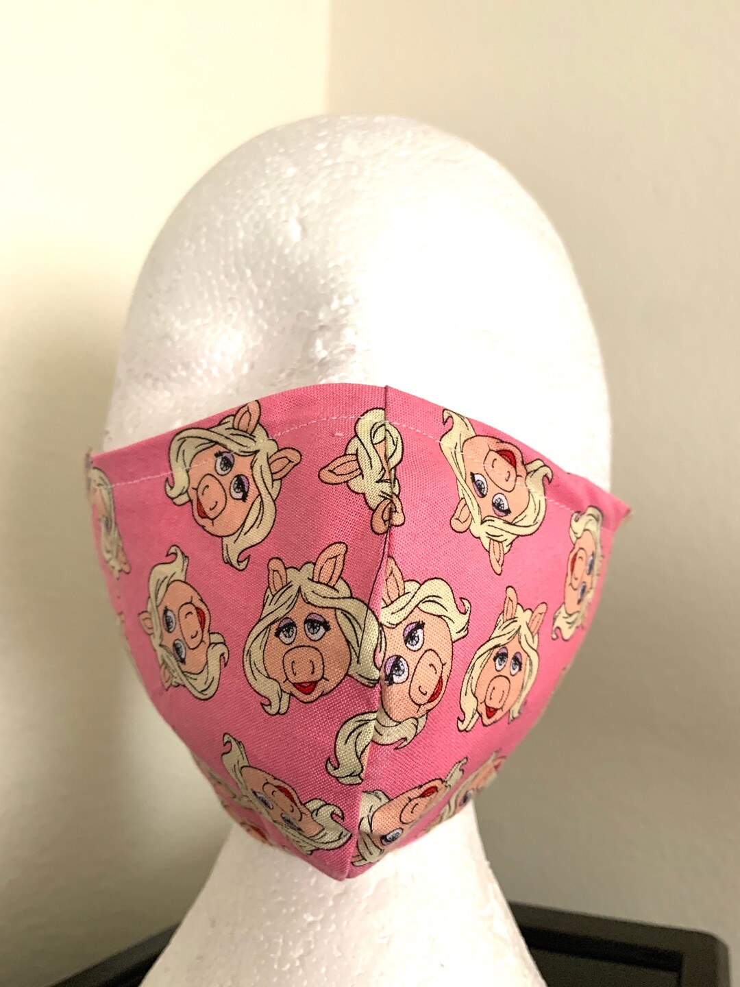 The Muppets Miss Piggy and Pink Reversible Face Mask & Covering With ...