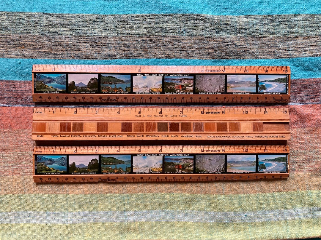 Set of 3 Souvenir Rulers From New Zealand - Etsy