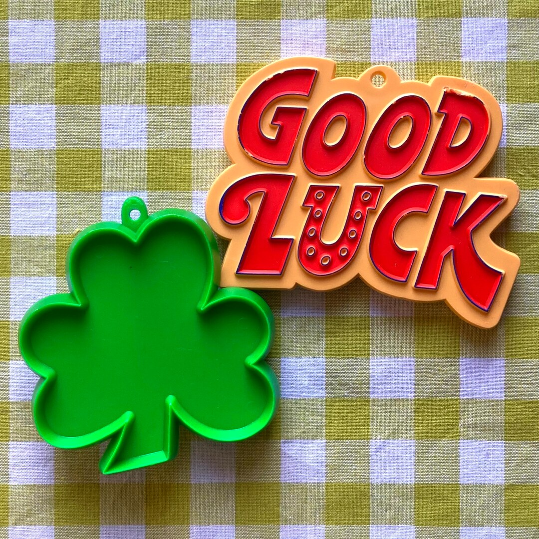 Hallmark “good Luck” & Shamrock Cookie Cutters - Etsy