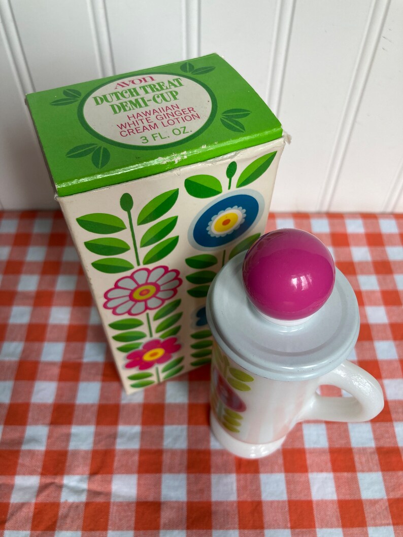 Avon Dutch Treat Demi-cup Hawaiian White Ginger Cream Lotion Box Set - Etsy