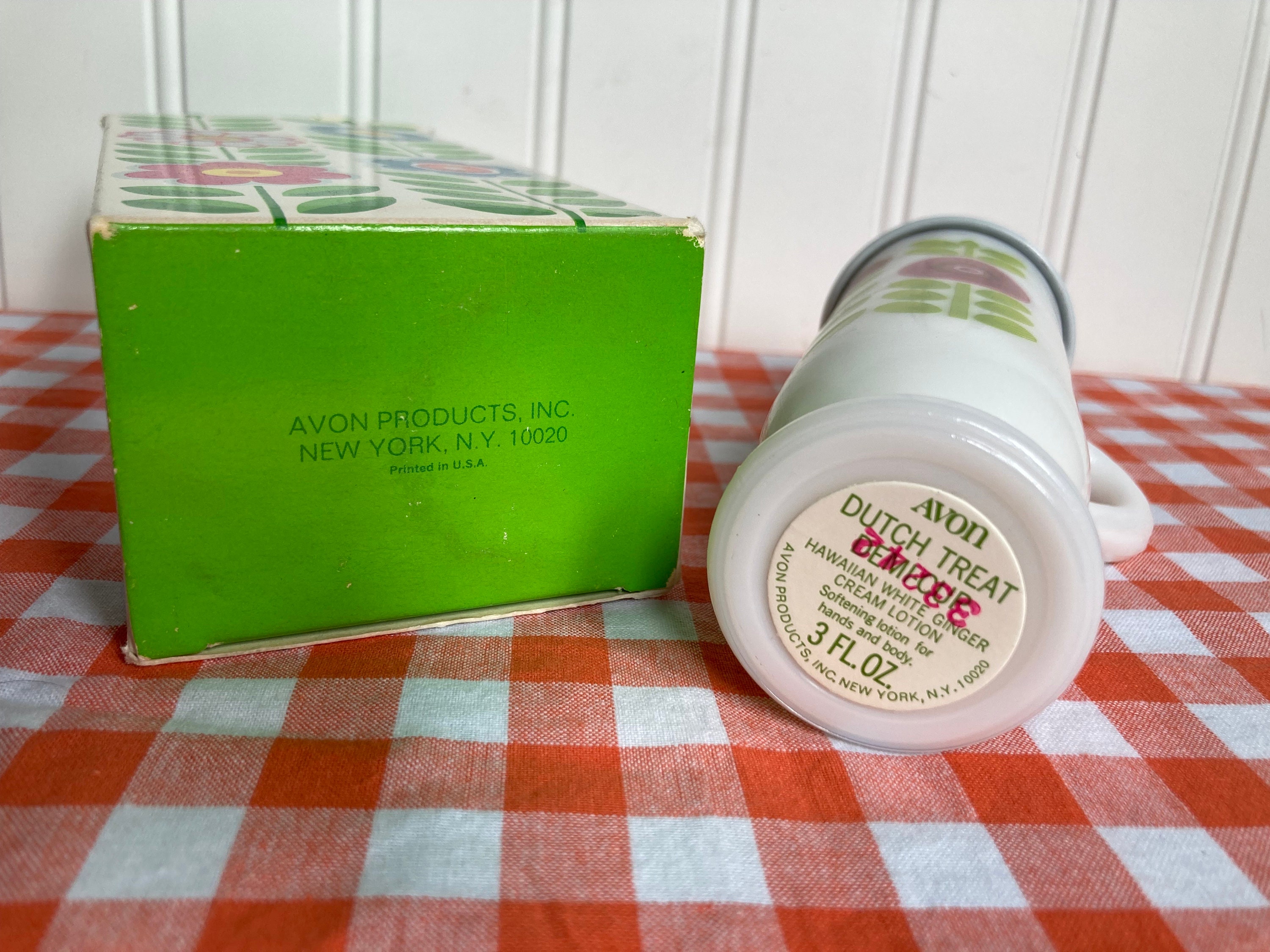 Avon Dutch Treat Demi-cup Hawaiian White Ginger Cream Lotion Box Set - Etsy