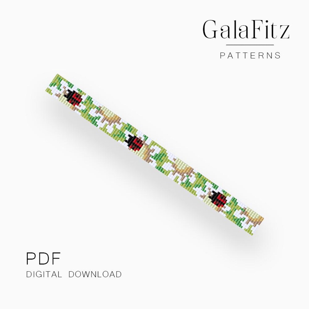 Ladybug Bead Loom Bracelet Pattern - Etsy