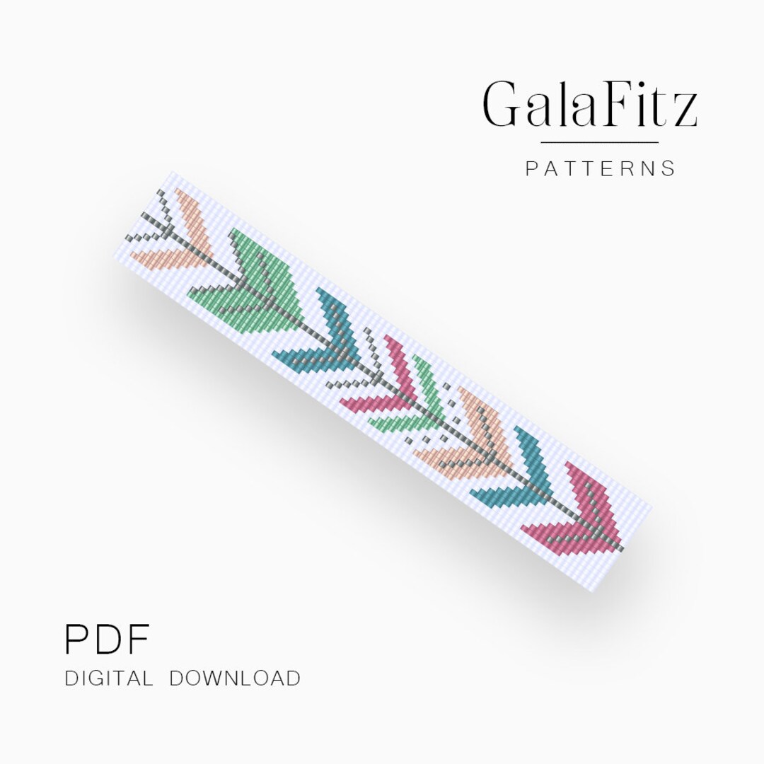 Chevron Bead Loom Bracelet Pattern - Etsy