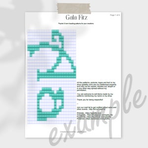 Fancy Alphabet Bead Loom Pattern Uppercase and Lowercase - Etsy