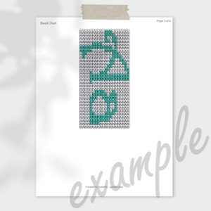 Fancy Alphabet Bead Loom Pattern Uppercase and Lowercase - Etsy
