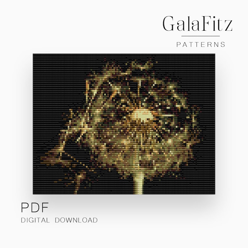 Dandelion Head Artwork - Etsy