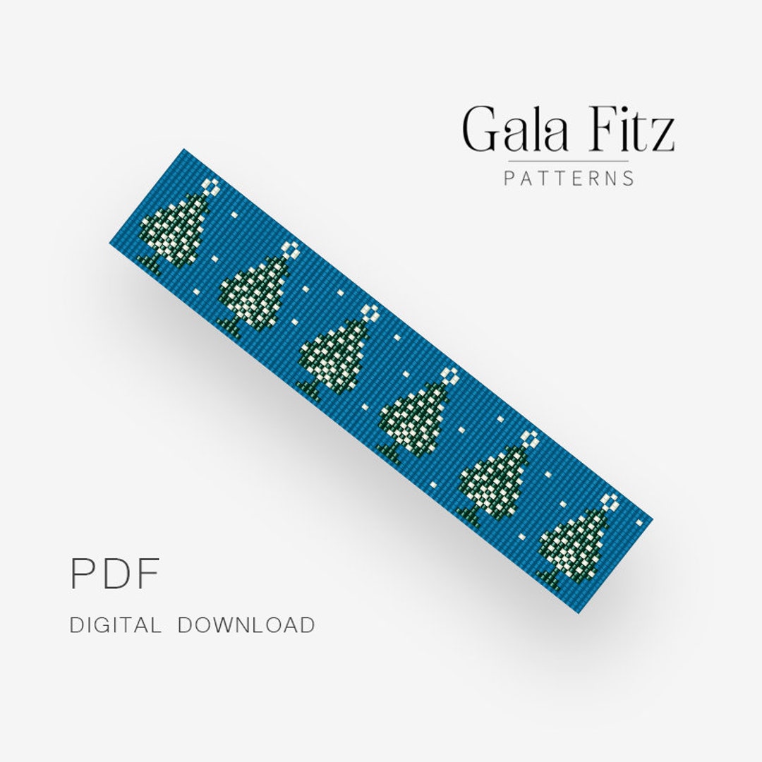 Bead Loom Pattern Christmas Trees Bead Loom Bracelet Making - Etsy