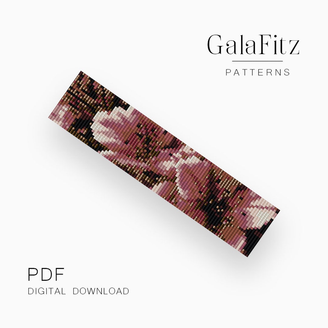 Lily Flower Bead Loom Bracelet Pattern - Etsy