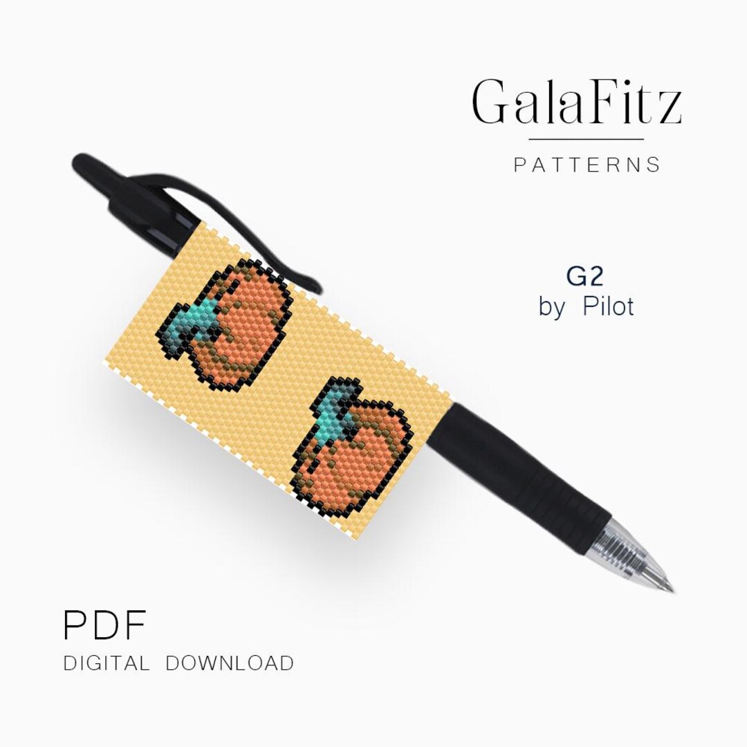 Pumpkin Pen Wrap Pattern PDF for Pilot G2 - Etsy